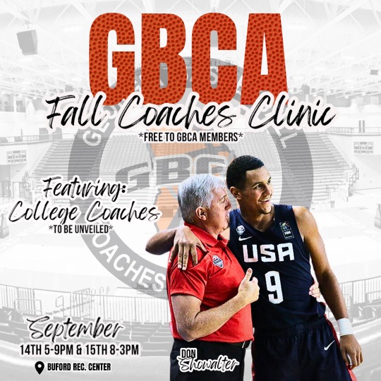 GBCA Clinic September - Georgia Coaches Association